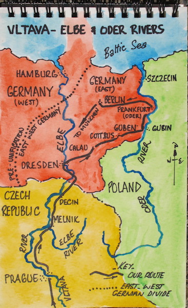 Elbe River Map